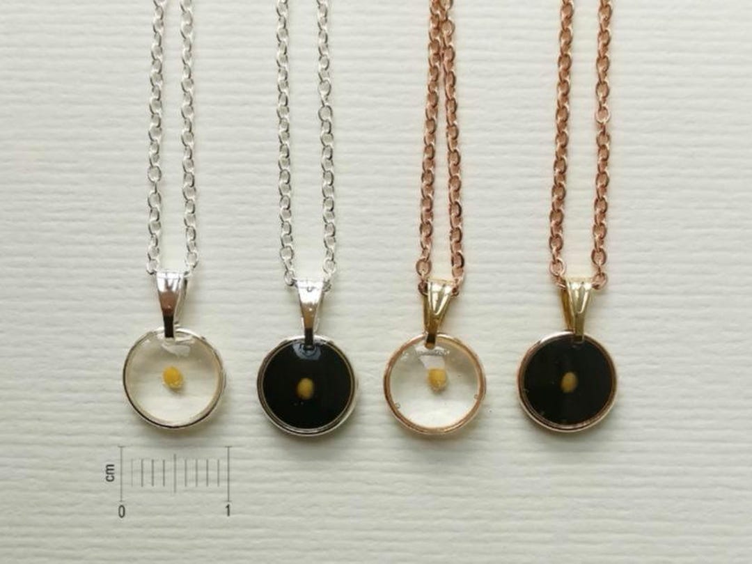 Small Mustard Seed Necklace, Dainty Christian Necklace, Mustard Seed ...