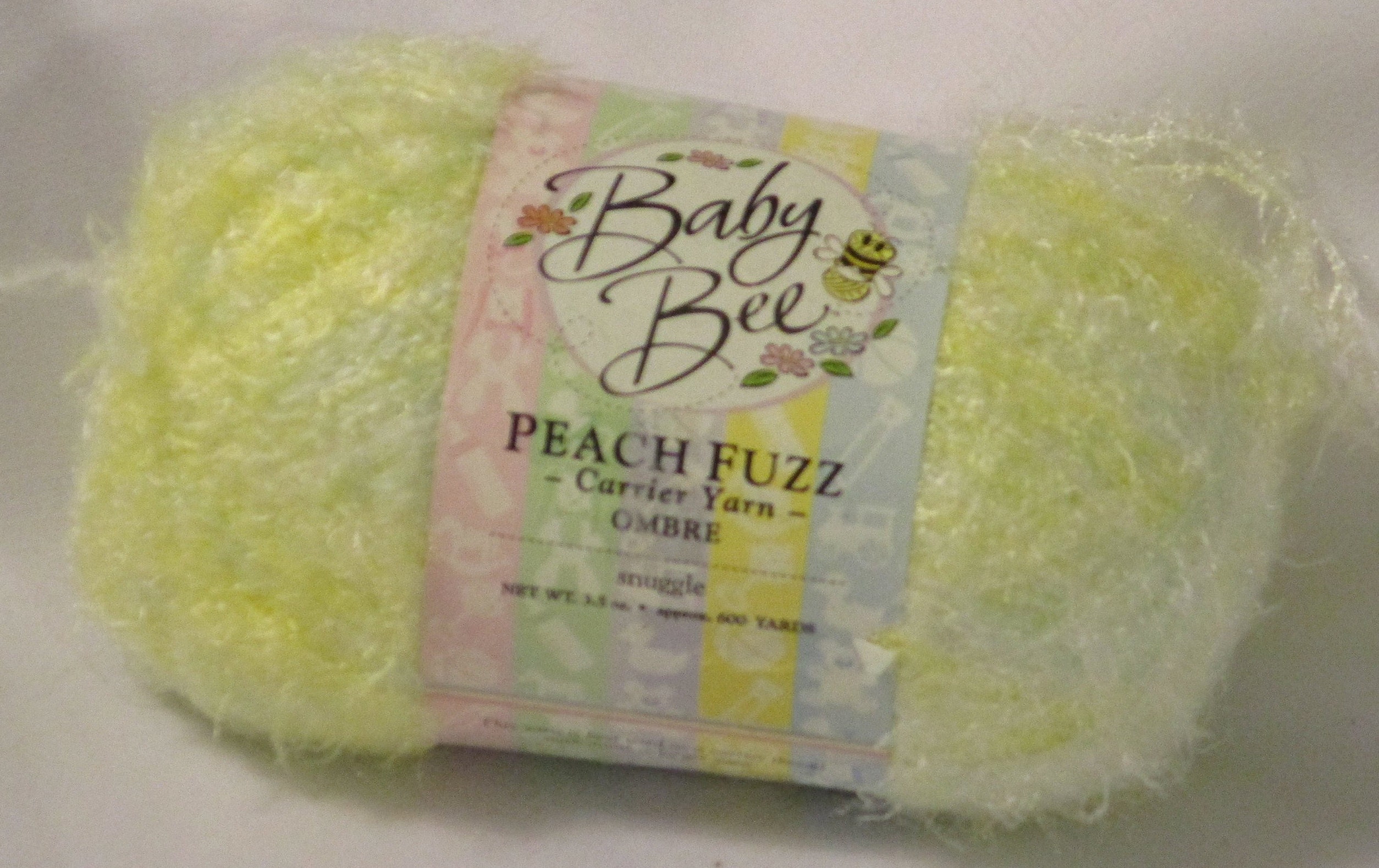 Baby Bee PEACH FUZZ Ombre Carrier Yarn Soft Eyelash Gradient | Etsy