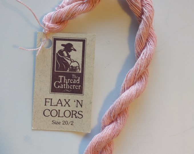 Flax 'N Colors® the Thread Gatherer Hand-dyed Medium Pink 30yd. 100% ...