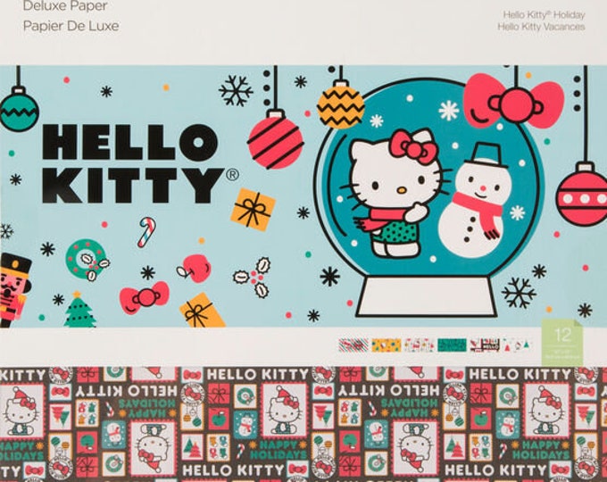 Hello Kitty "holiday" 12x12 Deluxe 2-sided Heavyweight Cardstock. 12 ...