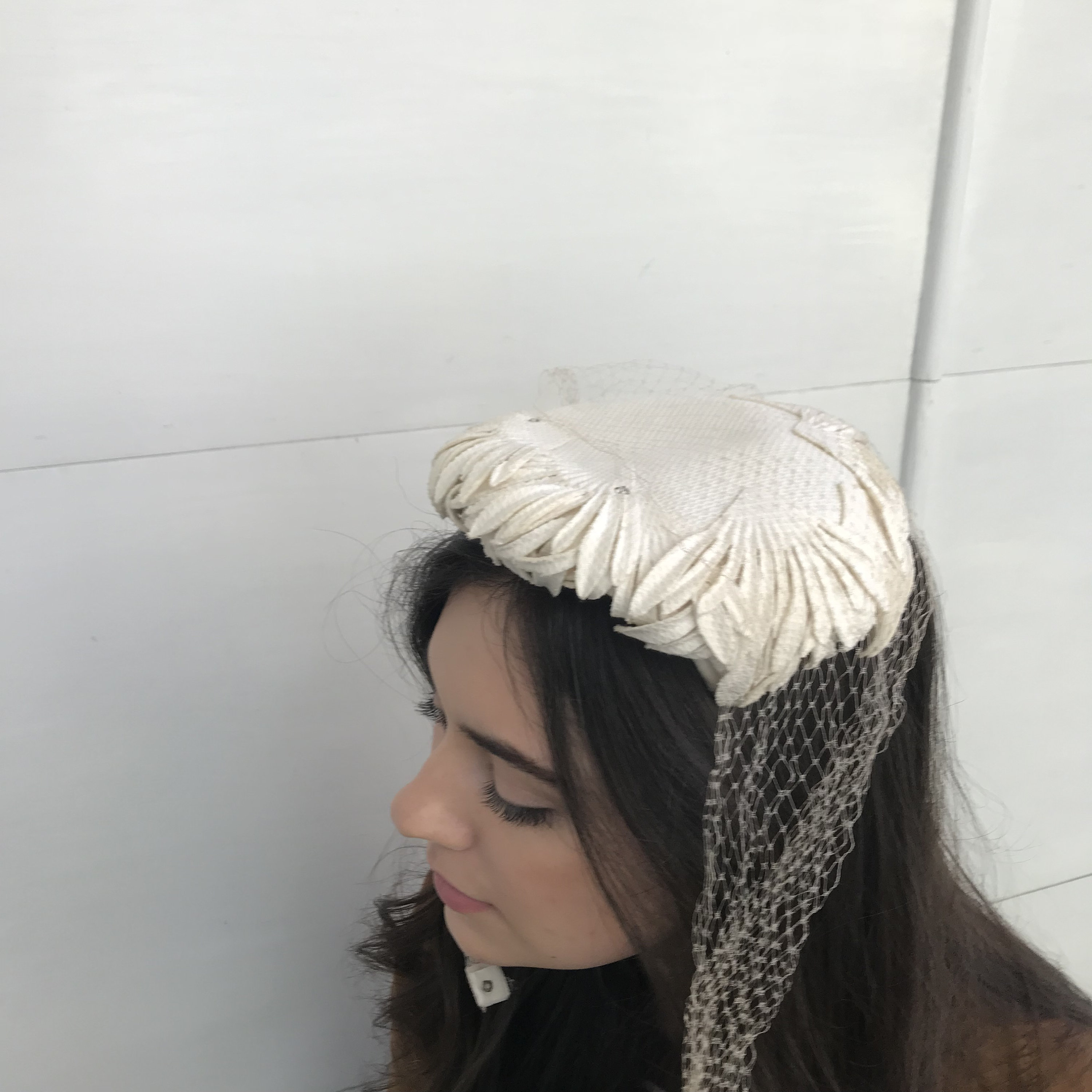 Vintage Net Hat, Feather Hat, 1950s Midcentury Modern, Costume, Gift - Etsy