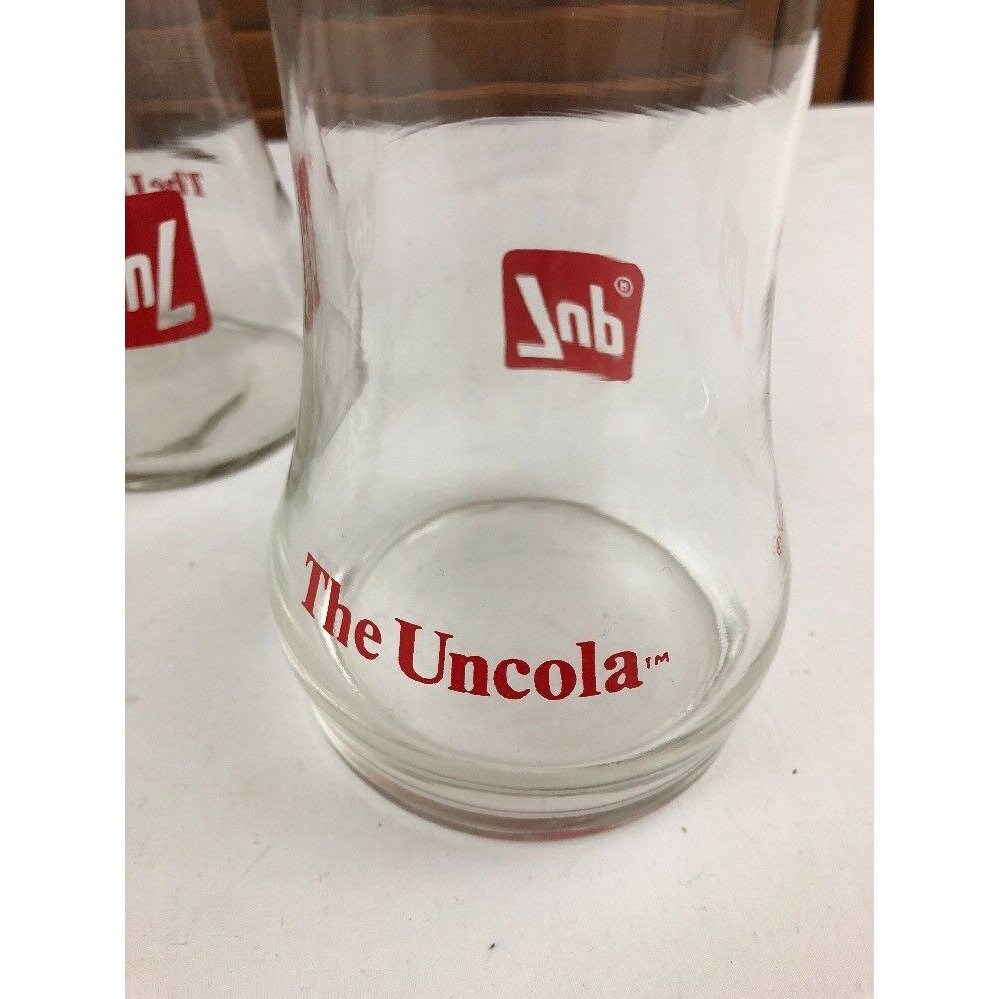 7up the Uncola VTG Libbey Glasses Set of 6 Upside Down Bell Glass ...