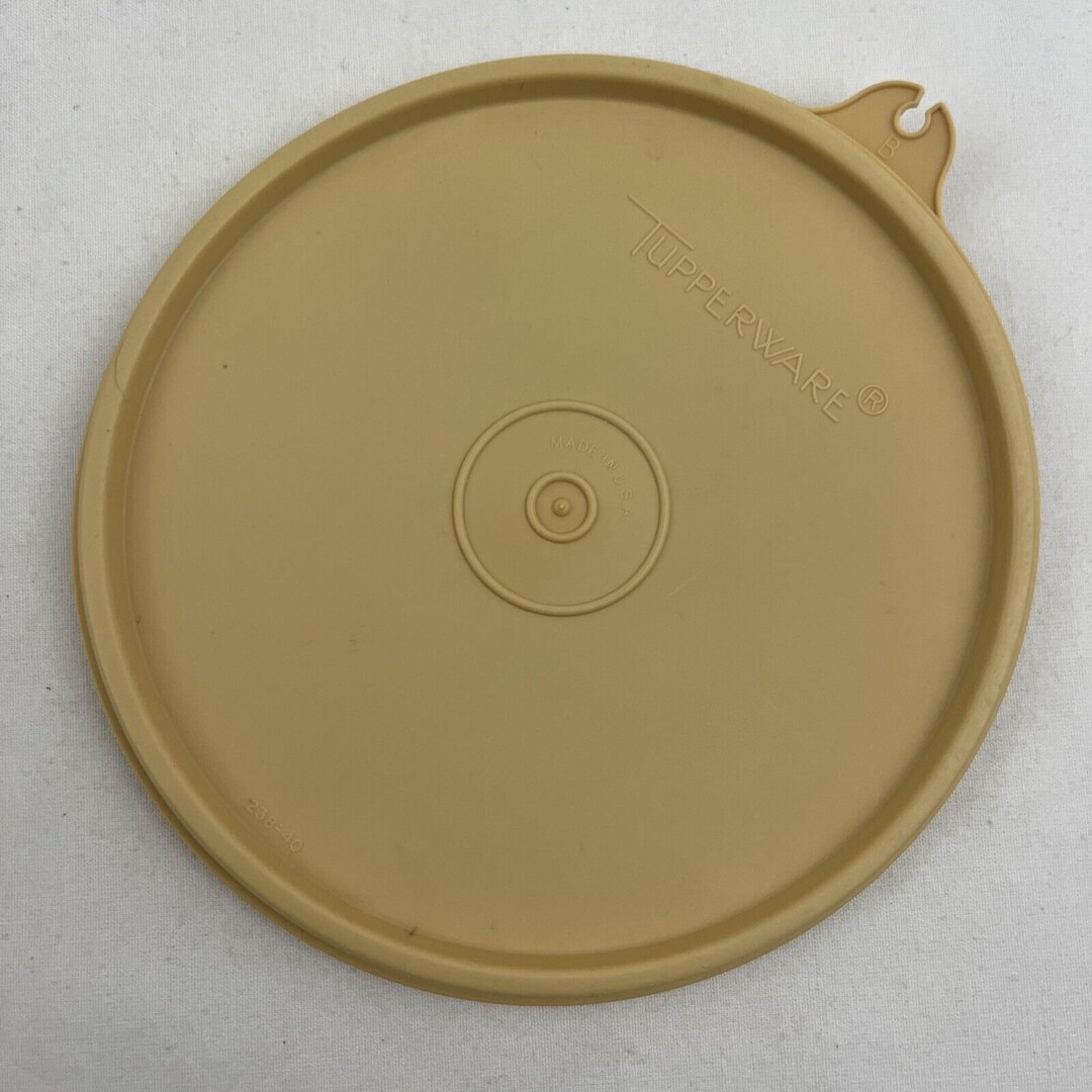 Tupperware Almond 5.5" Round Replacement Lid Only #238 "b Tab" - Etsy