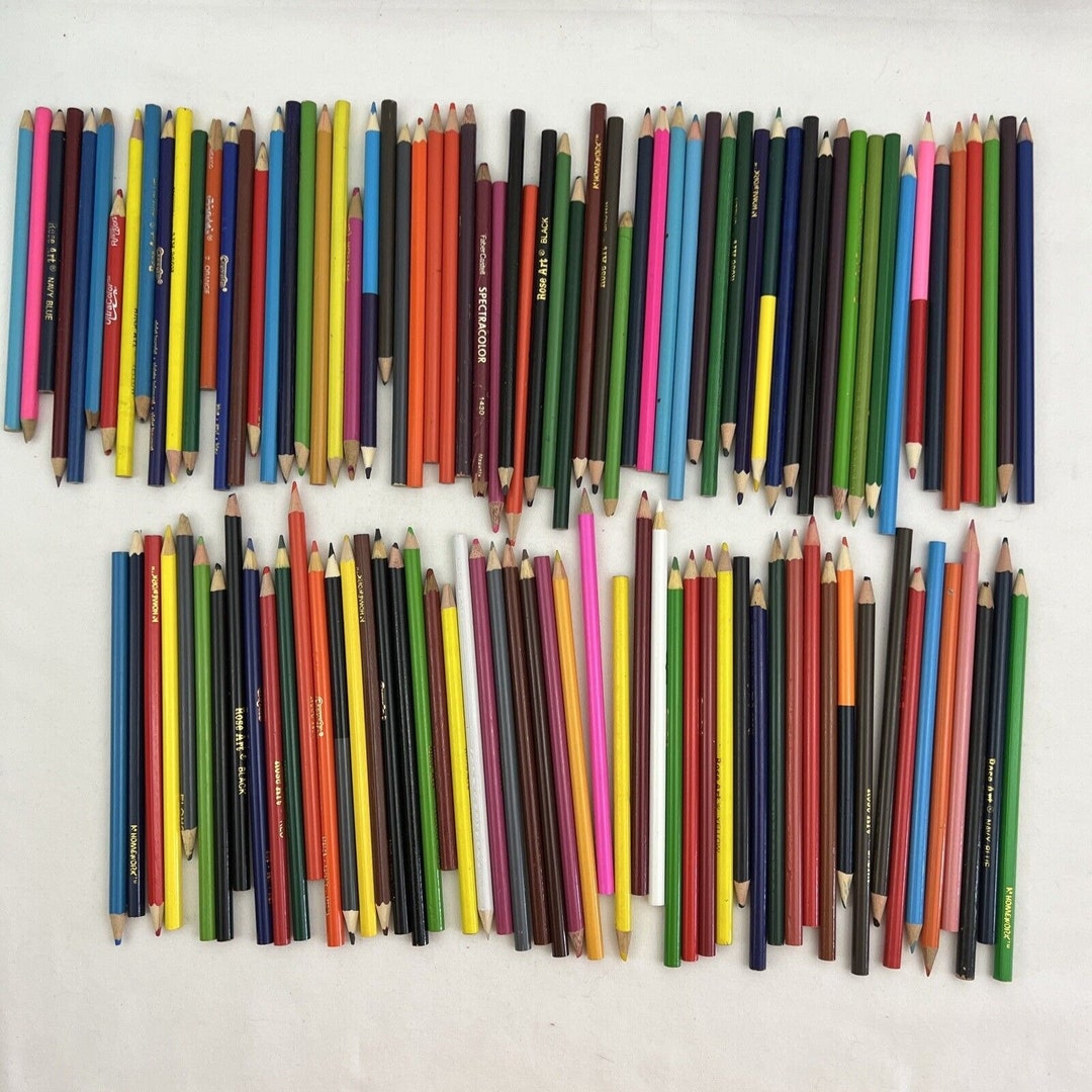 HUGE Lot 115 Colored Pencils Crayola, Flomo, Roseart, - Etsy