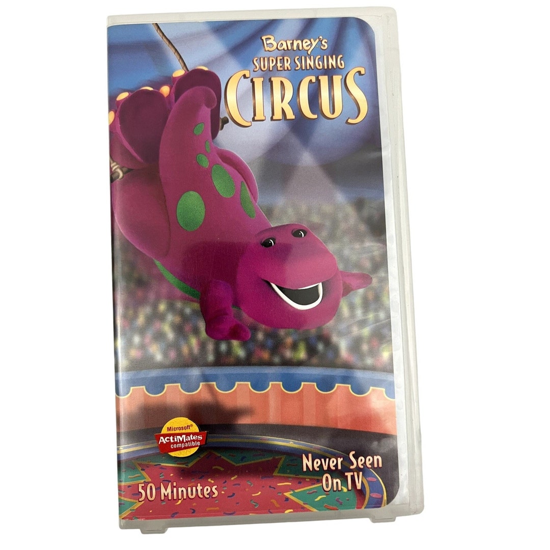 Barney & Friends Super Singing Circus VHS Video Tape Sing-along Song ...