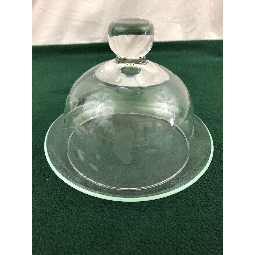 Princess House Heritage Collection Crystal Dome Round Covered Butter ...