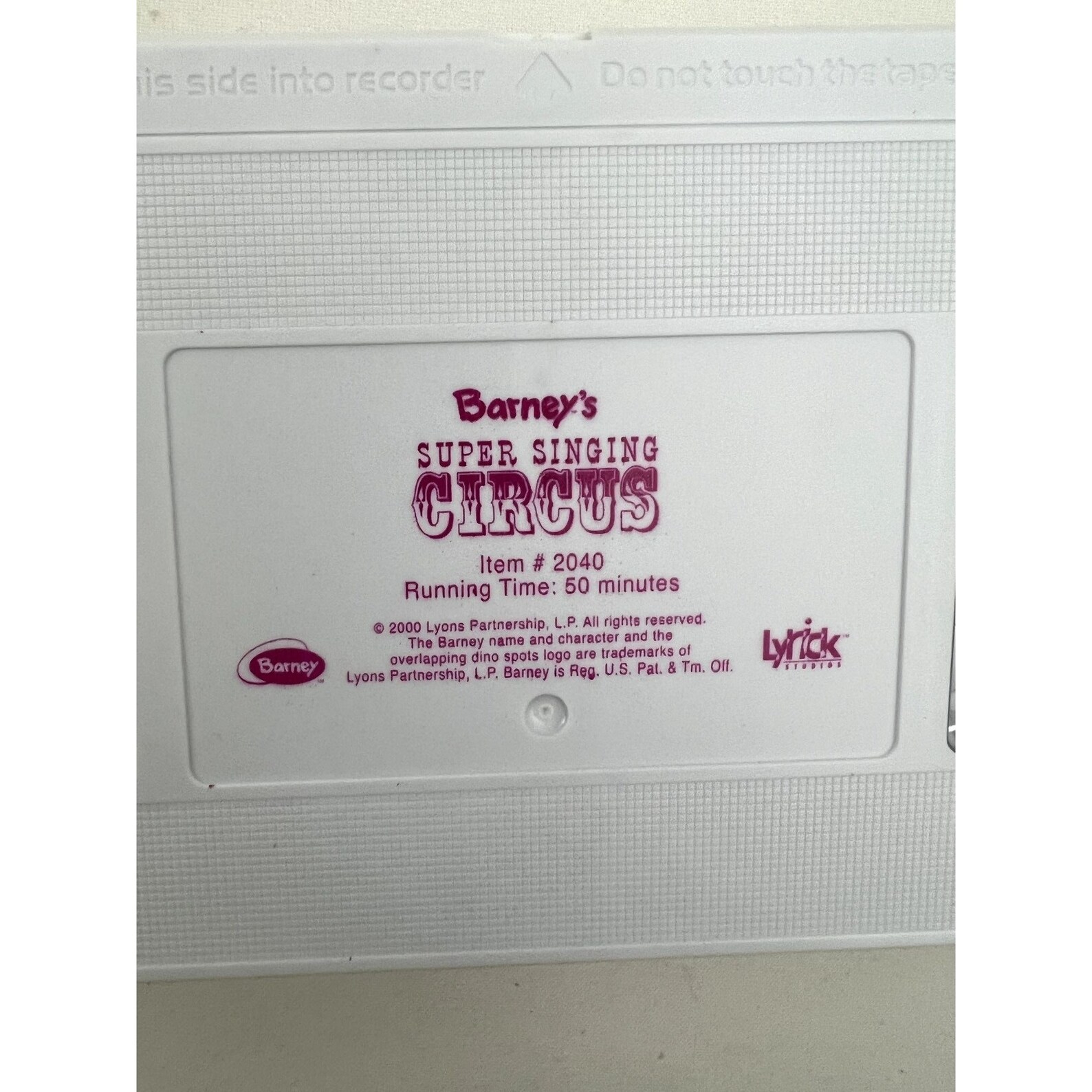 Barney & Friends Super Singing Circus VHS Video Tape Sing-along Song ...