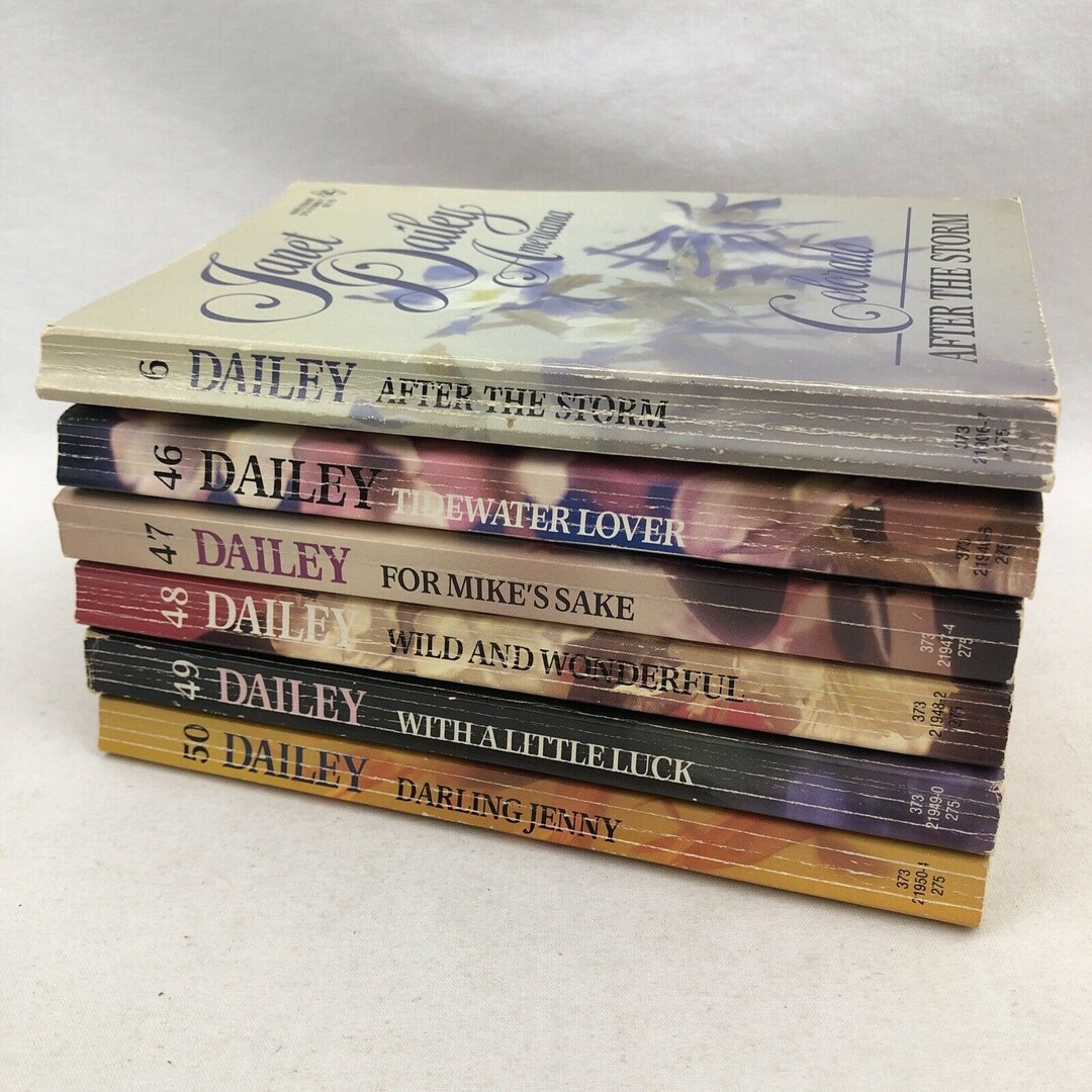 Lot of 6 Janet Dailey Americana Series 6 46 47 48 49 50 Romance ...