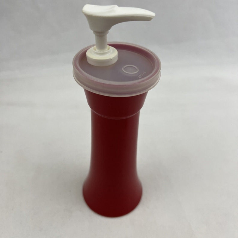 Vintage Tupperware Red Ketchup Condiment Pump Dispenser 718 - Etsy