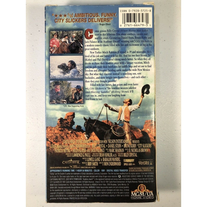 City Slickers (VHS, 1997, Movie Time) - Etsy