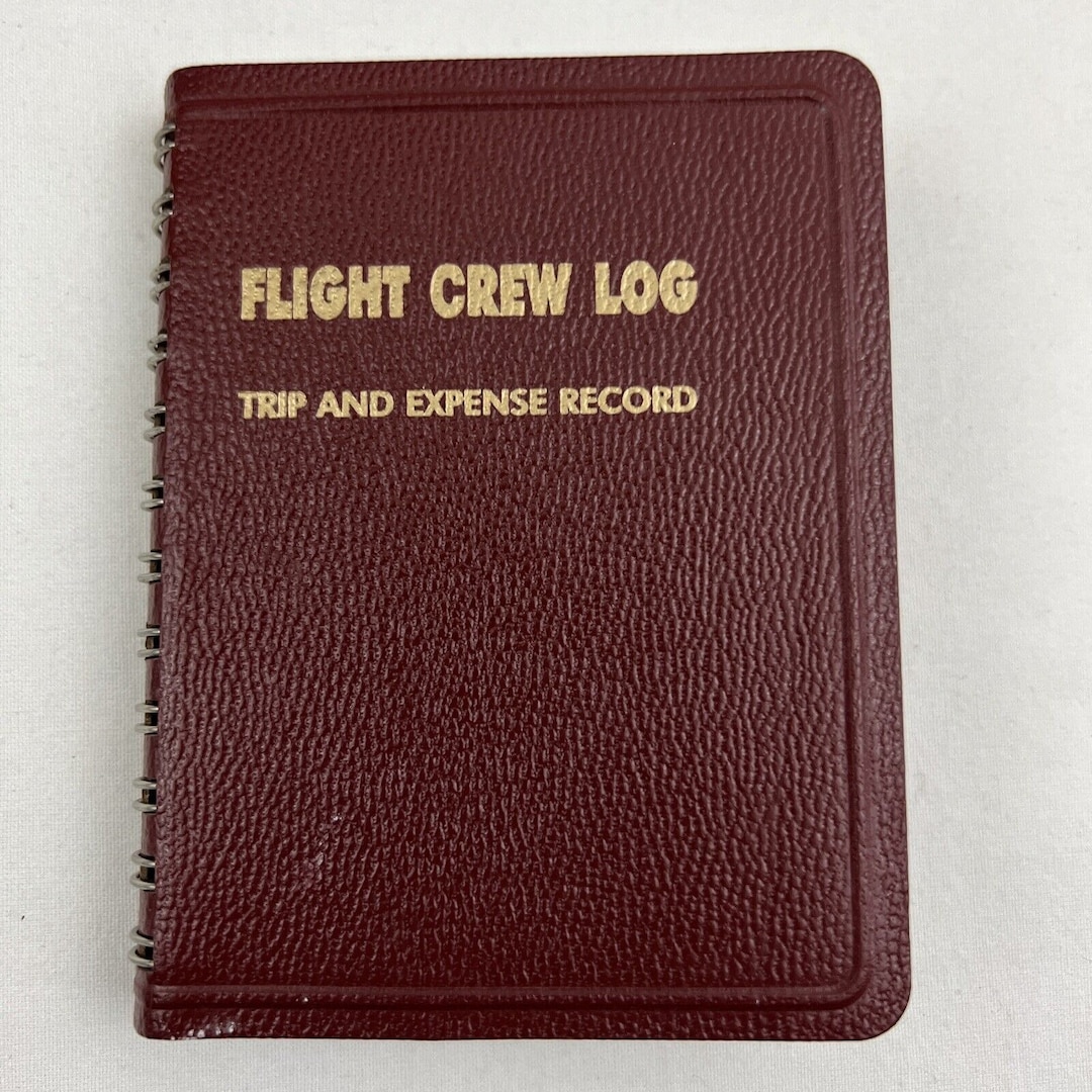 VTG Flight Crew Log Trip & Expense Record Book 1973 Unused Crew Gear - Etsy