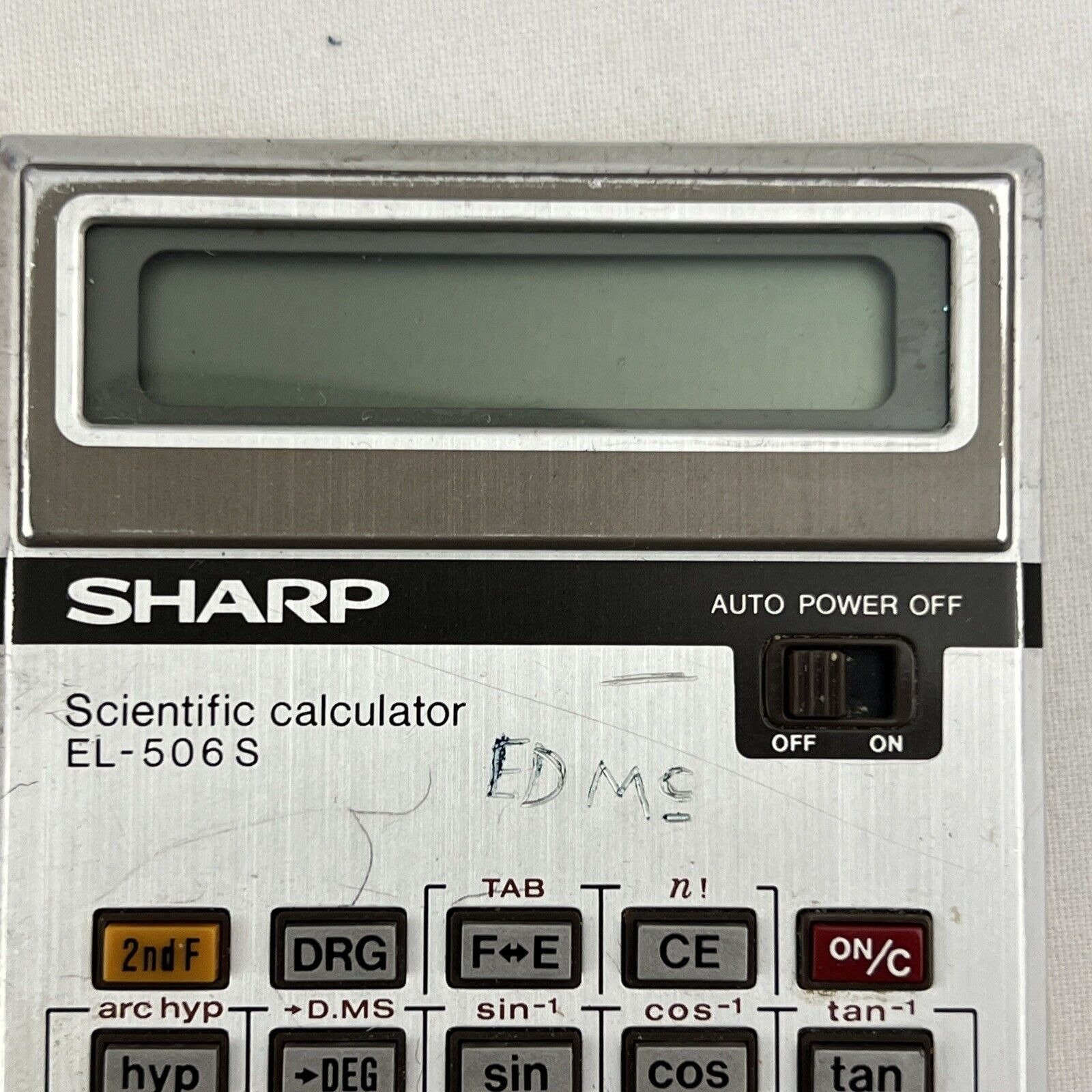 Vintage SHARP EL-506S Scientific Calculator Made in Japan Case Tested ...