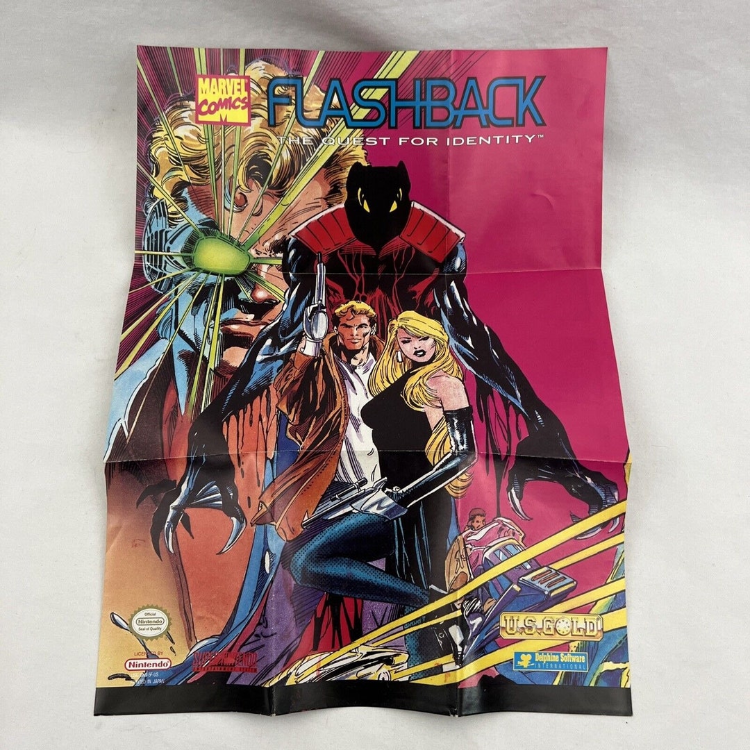 Flashback the Quest for Identity Super Nintendo SNES 1994 Poster Usg ...