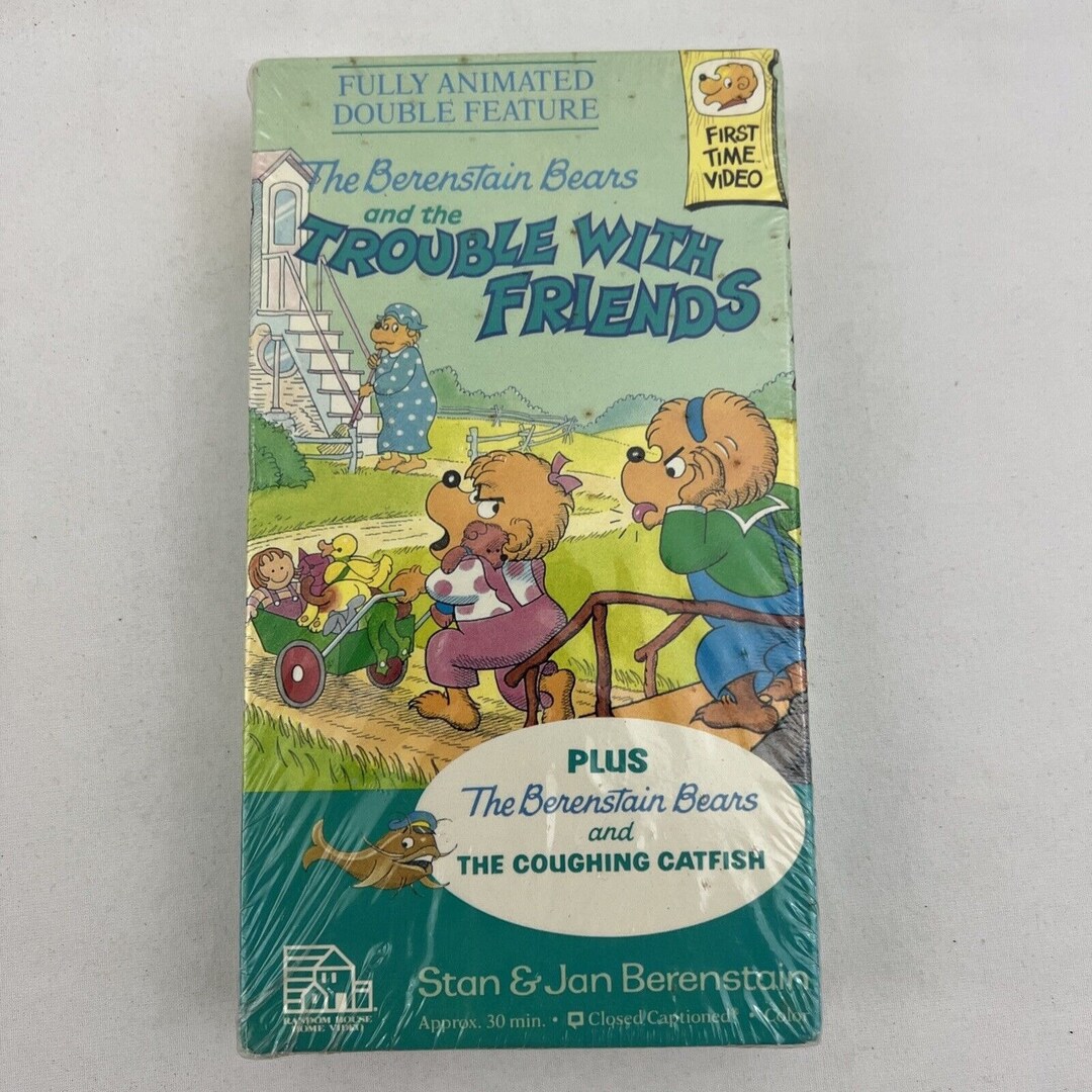 The Berenstain Bears VHS Trouble With Friends the Coughing Catfish - Etsy