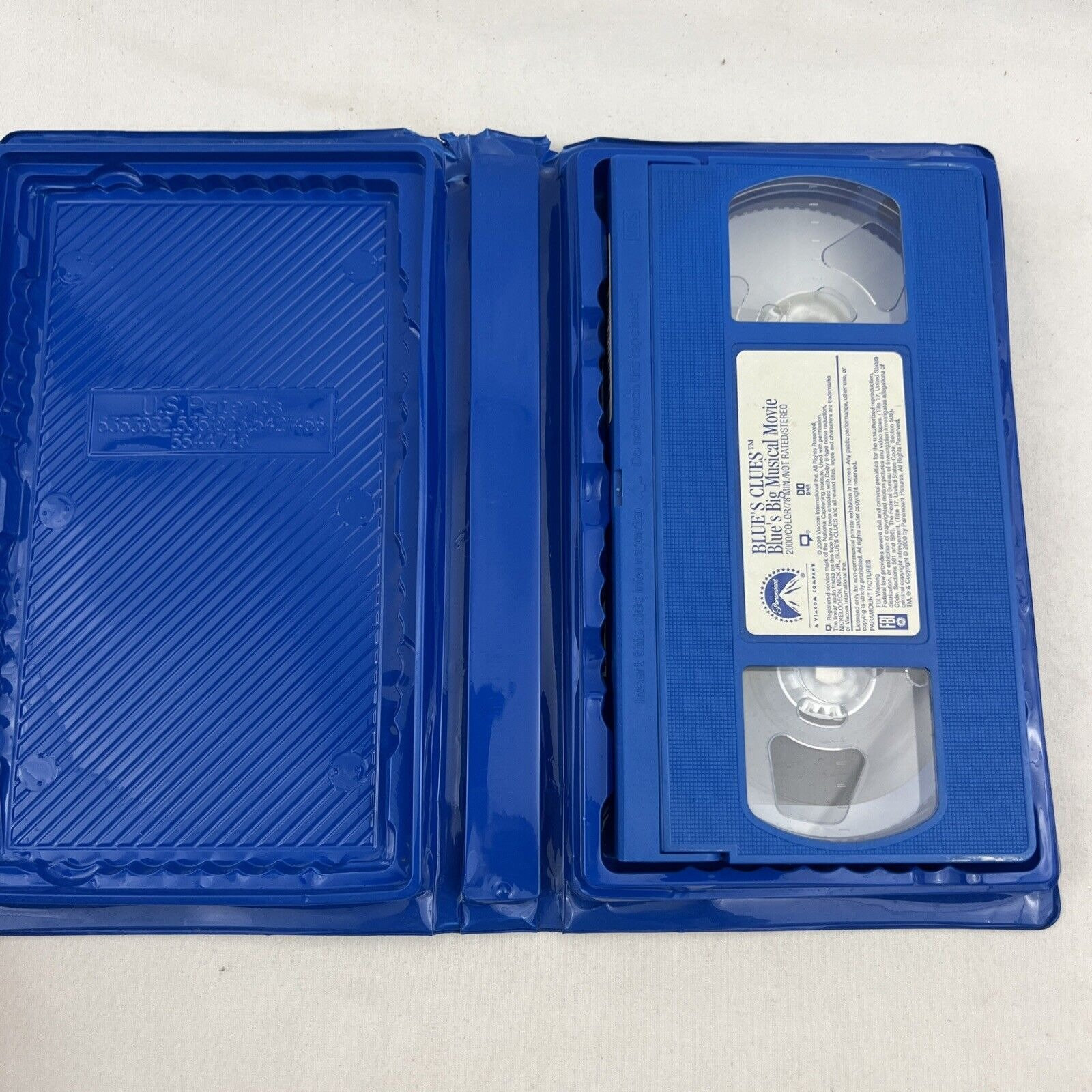 Blue's Clues Blue's Big Musical Movie VHS, 2000 Clamshell Case Nick Jr ...