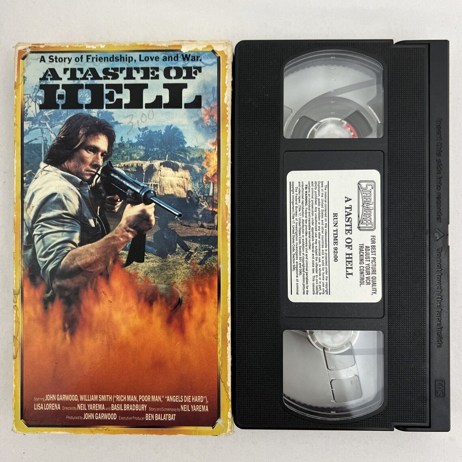 A Taste of Hell VHS, 1991 William Smith Vic Diaz Lisa Lorena John ...