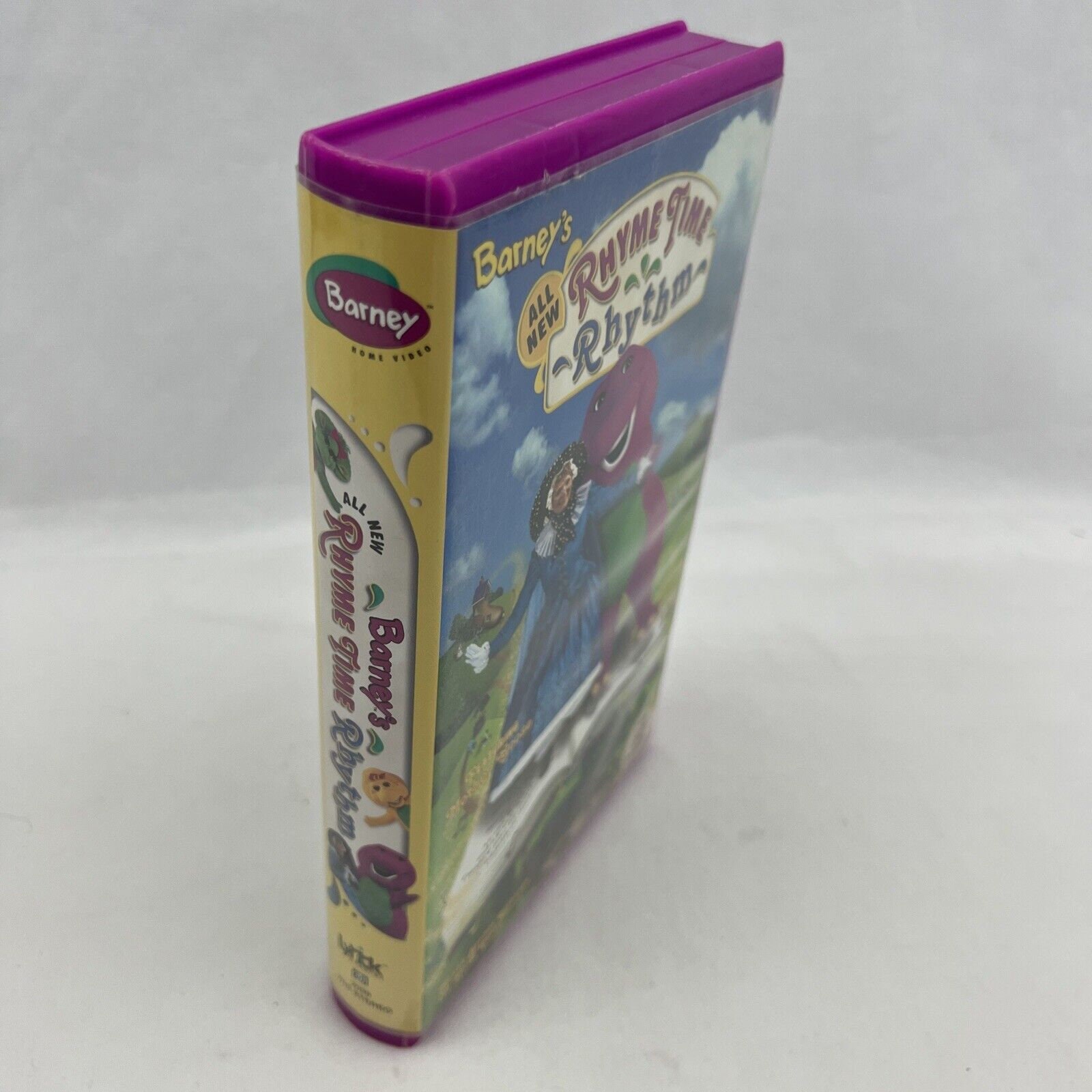 Barneys Rhyme Time Rhythm VHS White Tape Sing A Long Mother 35 Goose ...