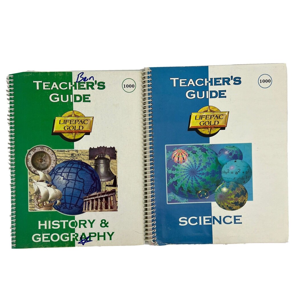 Lifepac Gold Teacher's Guides Grade 10 Science, History & Geography ...