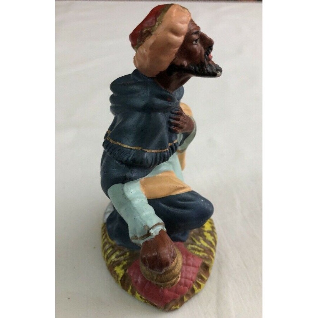 Nativity Creche Figurine Wise Man Kneeling Japan Vintage - Etsy