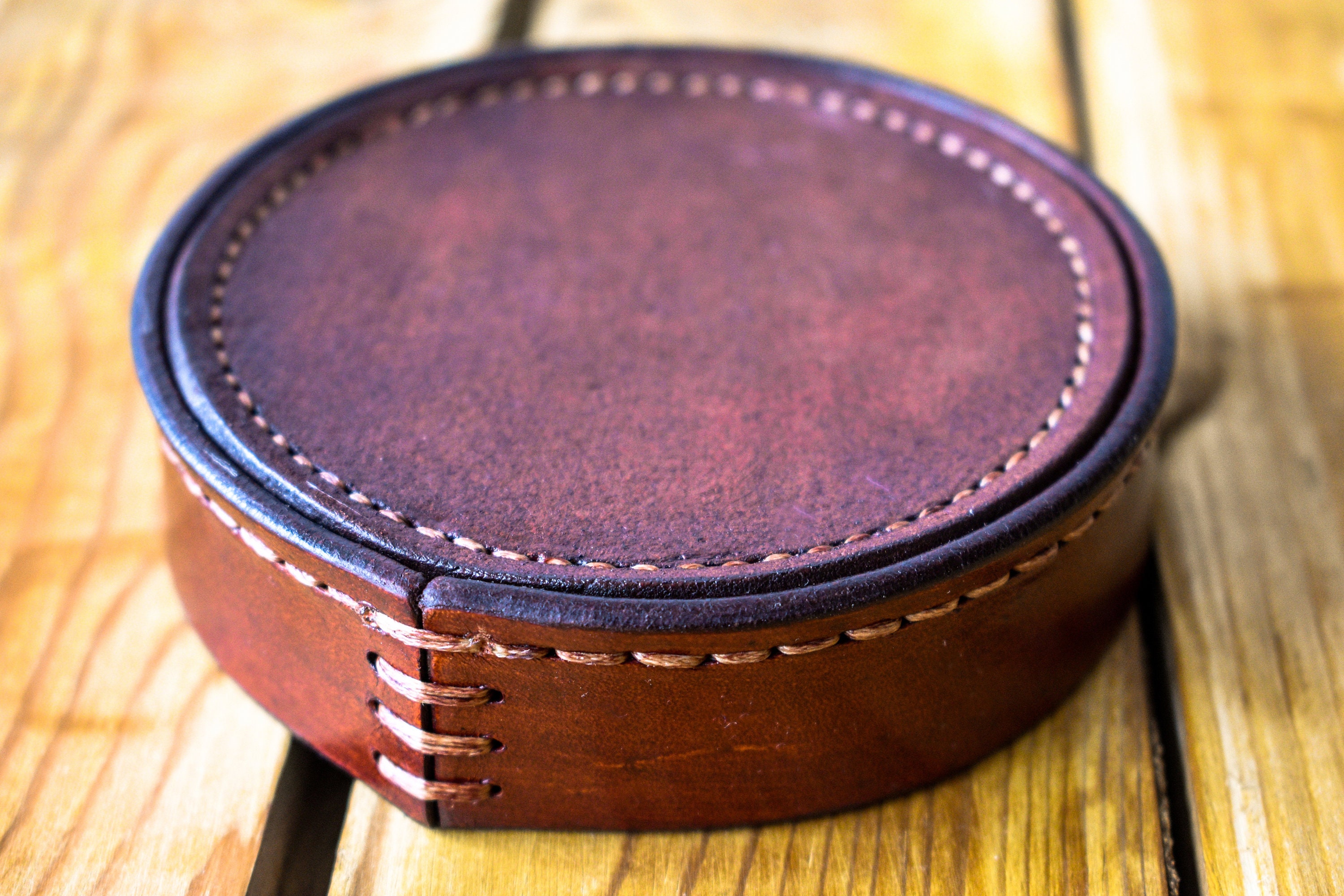 Round Valet Tray jewelry tray leather key tray Desk vallet | Etsy