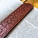Tooled Leather Bookmark Teacher's Gift Book Lover Gift - Etsy