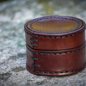 Round Leather Ring Gift Box, Jewelry Box Case, Jewelry Box Leather ...