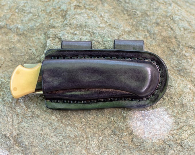 Horizontal Carry Double Loop Sheath With Belt Loop Made to Fit Buck 110 ...