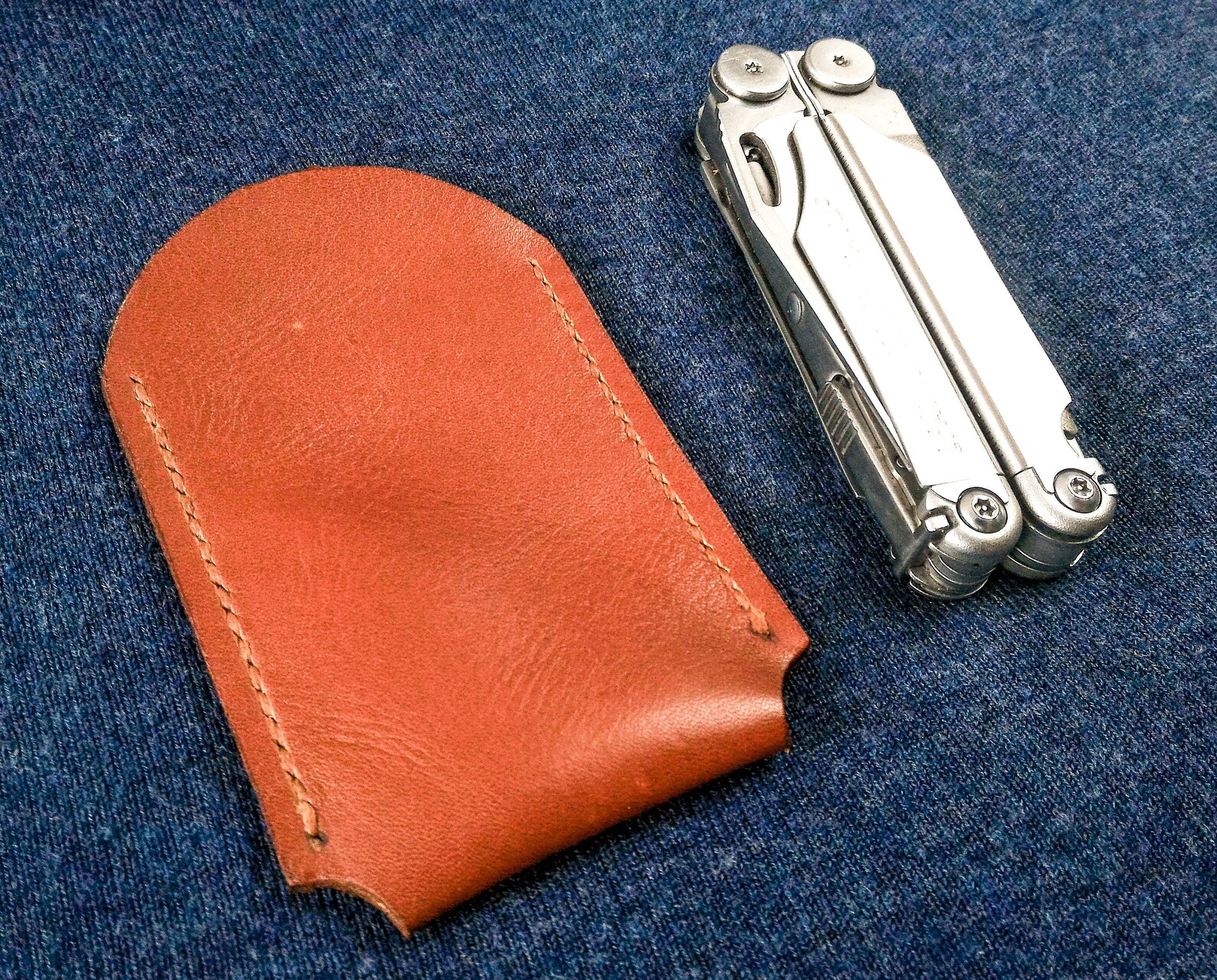 Leather Pocket Slip for Medium Sized Knives and Tools Leather - Etsy