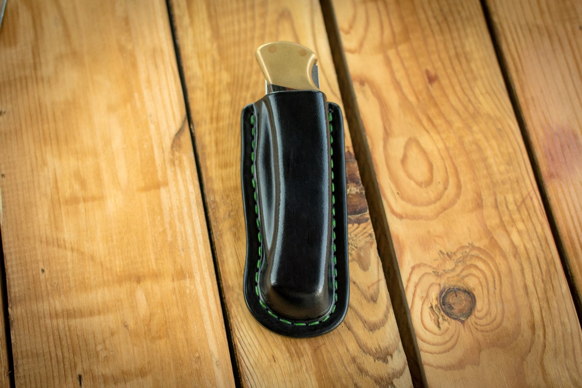 Custom Leather Sheath for Buck 110 Folding Hunter Knife - Etsy
