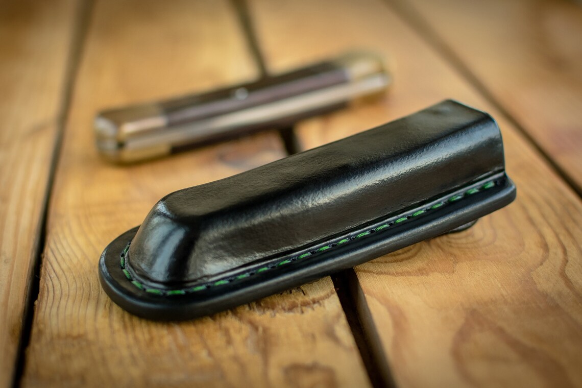 Custom Leather Sheath for Buck 110 Folding Hunter Friction - Etsy