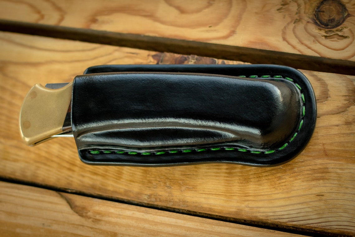 Custom Leather Sheath for Buck 110 Folding Hunter Knife - Etsy