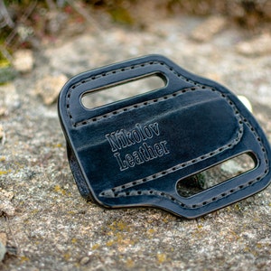 Pancake Leather Sheath for Buck 112 Knife, Custom Leather Knife Case ...