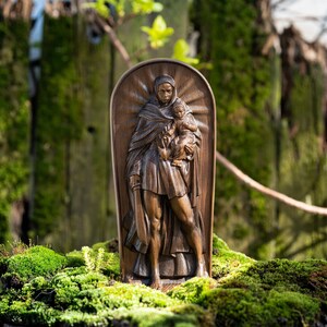 Ezili Dantor Statue: Carved Ash Wood, Haitian Vodou Altar, 9 Inch - Etsy