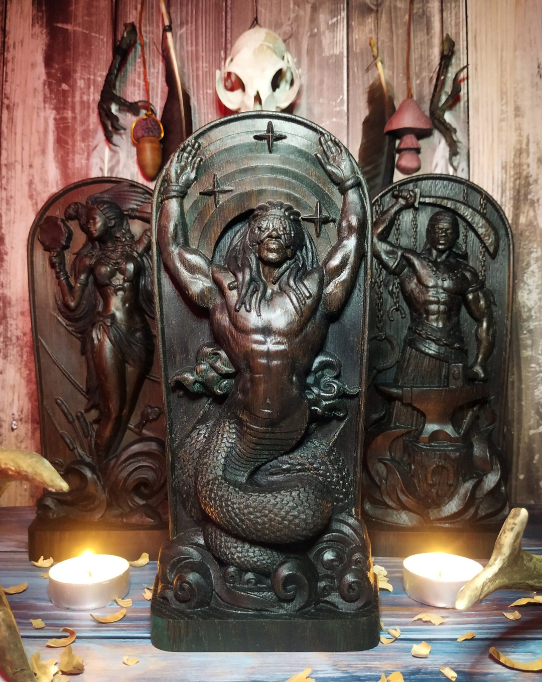 Papa Damballa Wedo Loa Great Earth Serpent Haitian Vodou - Etsy