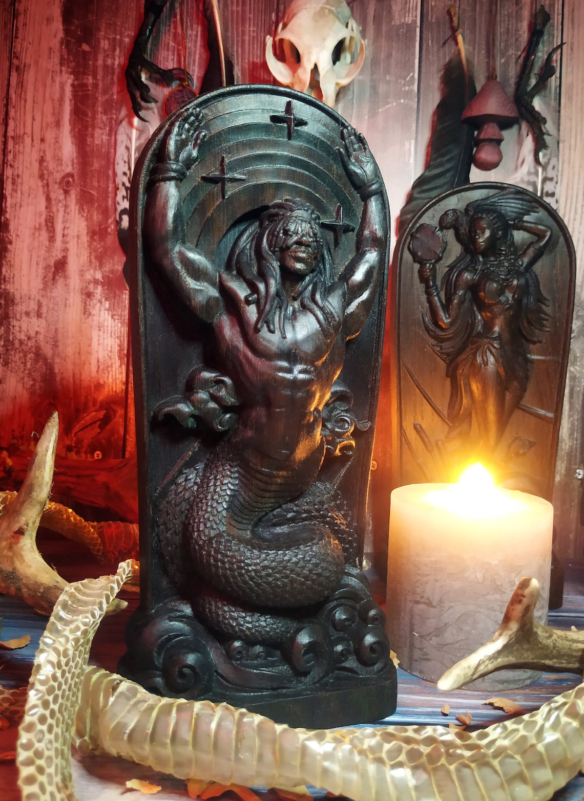 Papa Damballa Wedo Loa Great Earth Serpent Haitian Vodou - Etsy