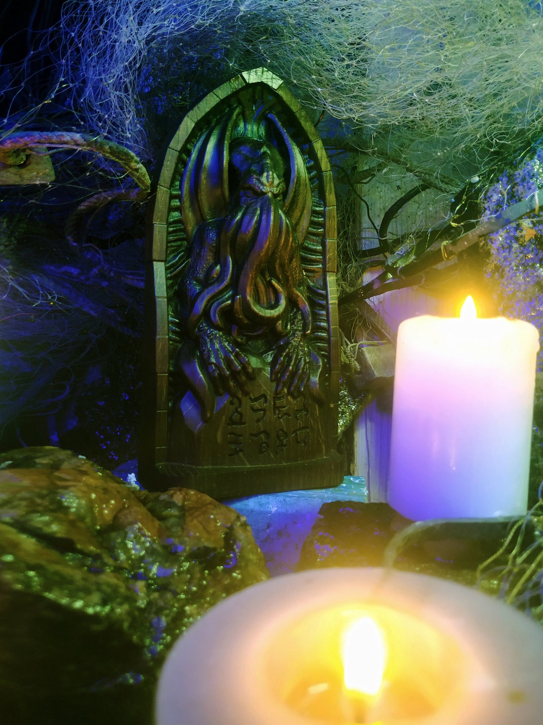 Cthulhu Altar Statue: Lovecraftian Ash Wood Carving - Etsy