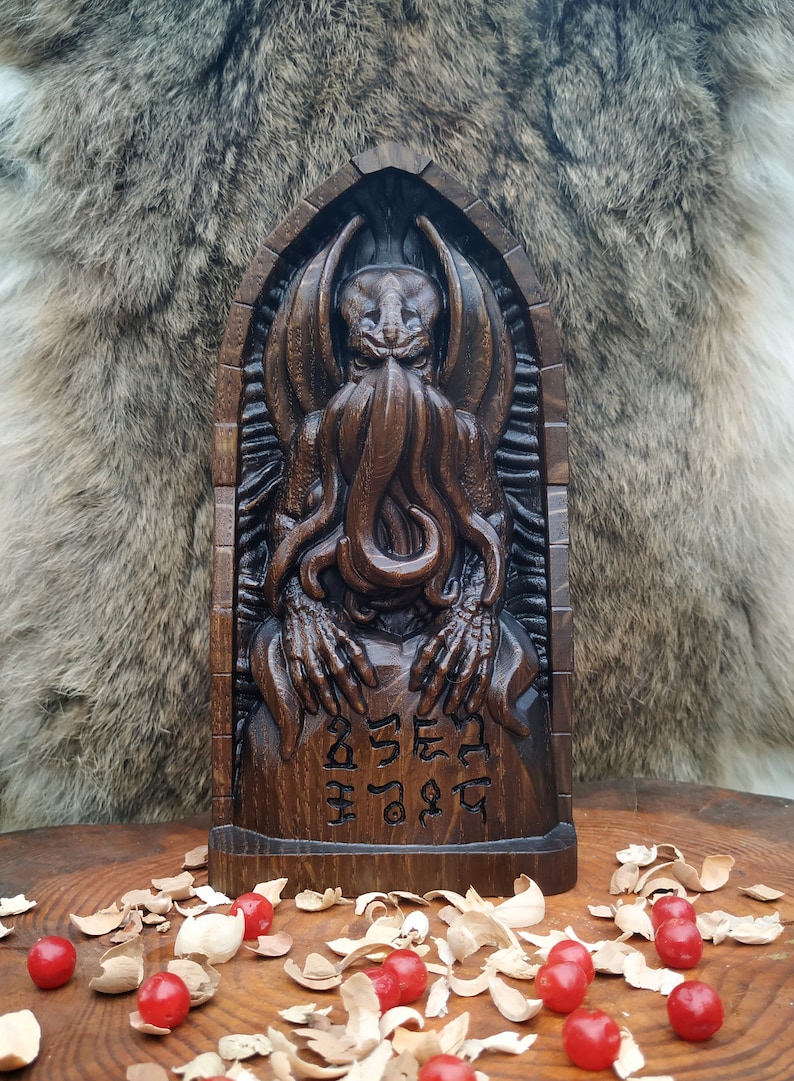 Cthulhu Lovecraft Statue Altar Souvenir Space Horror Tentacles - Etsy