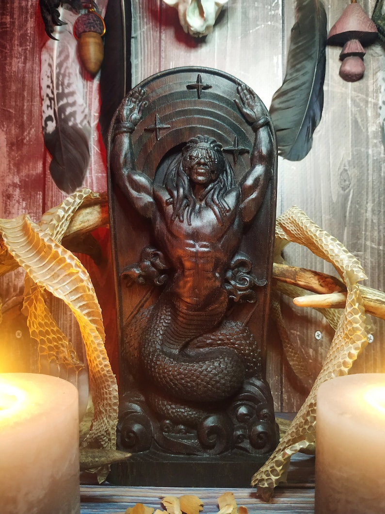 Papa Damballa Wedo Loa Great Earth Serpent Haitian Vodou - Etsy