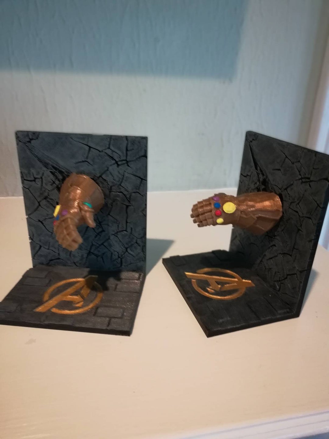 Marvel Avengers Thanos Bookends - Etsy