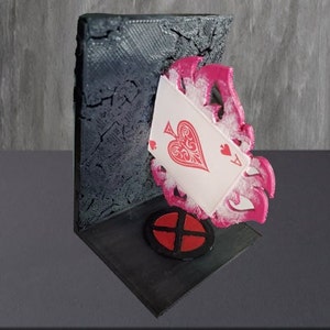 Gambit Flaming Card Bookends - Etsy