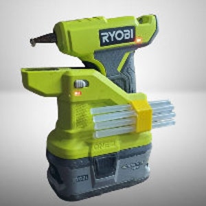 Ryobi Hot Glue Gun Glue Stick Holder / Attachment Holds 7 Extra Glue ...