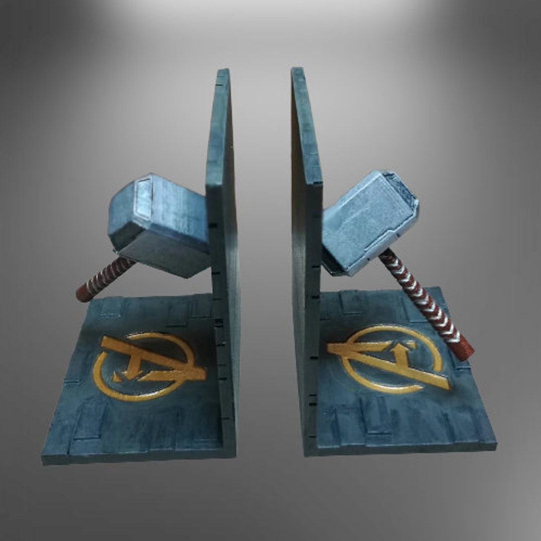 Marvel Avengers Thor Bookends "new Heavier Version" - Etsy UK