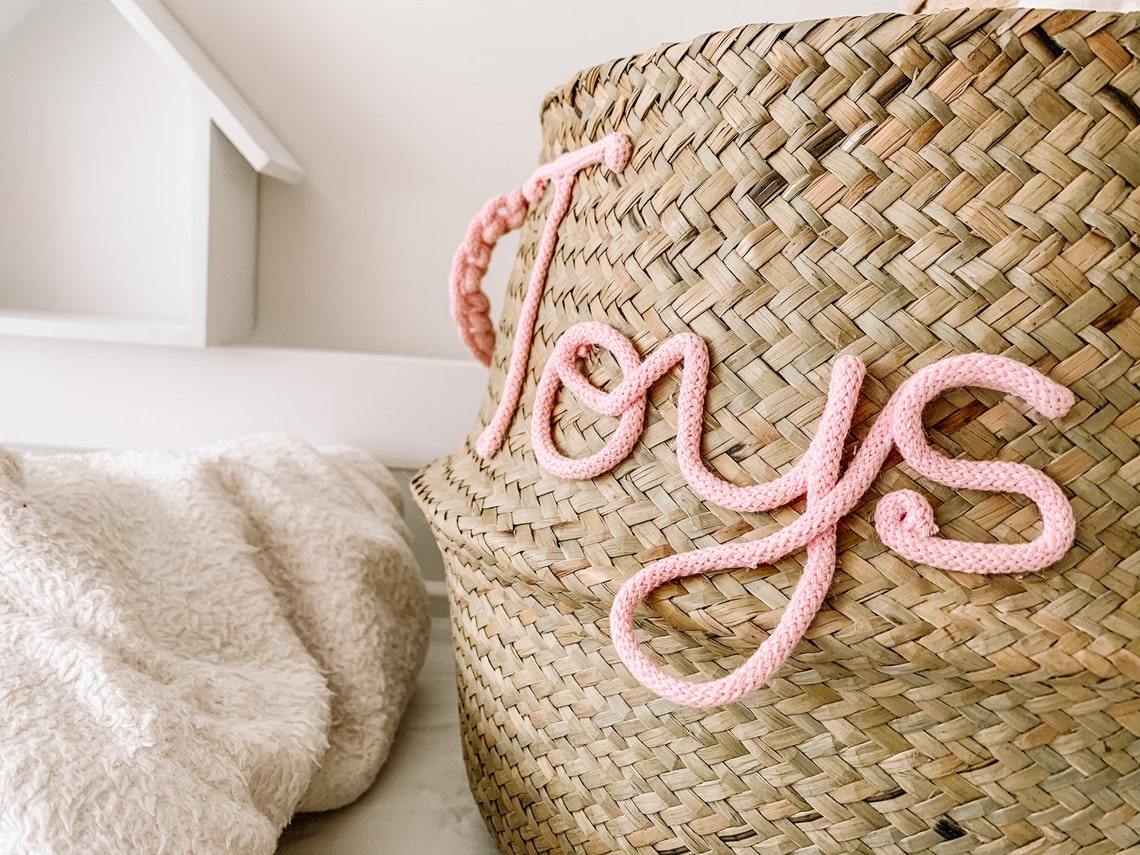 Toys Basket for Nursery Kids Room Toy Basket Toy Storage - Etsy