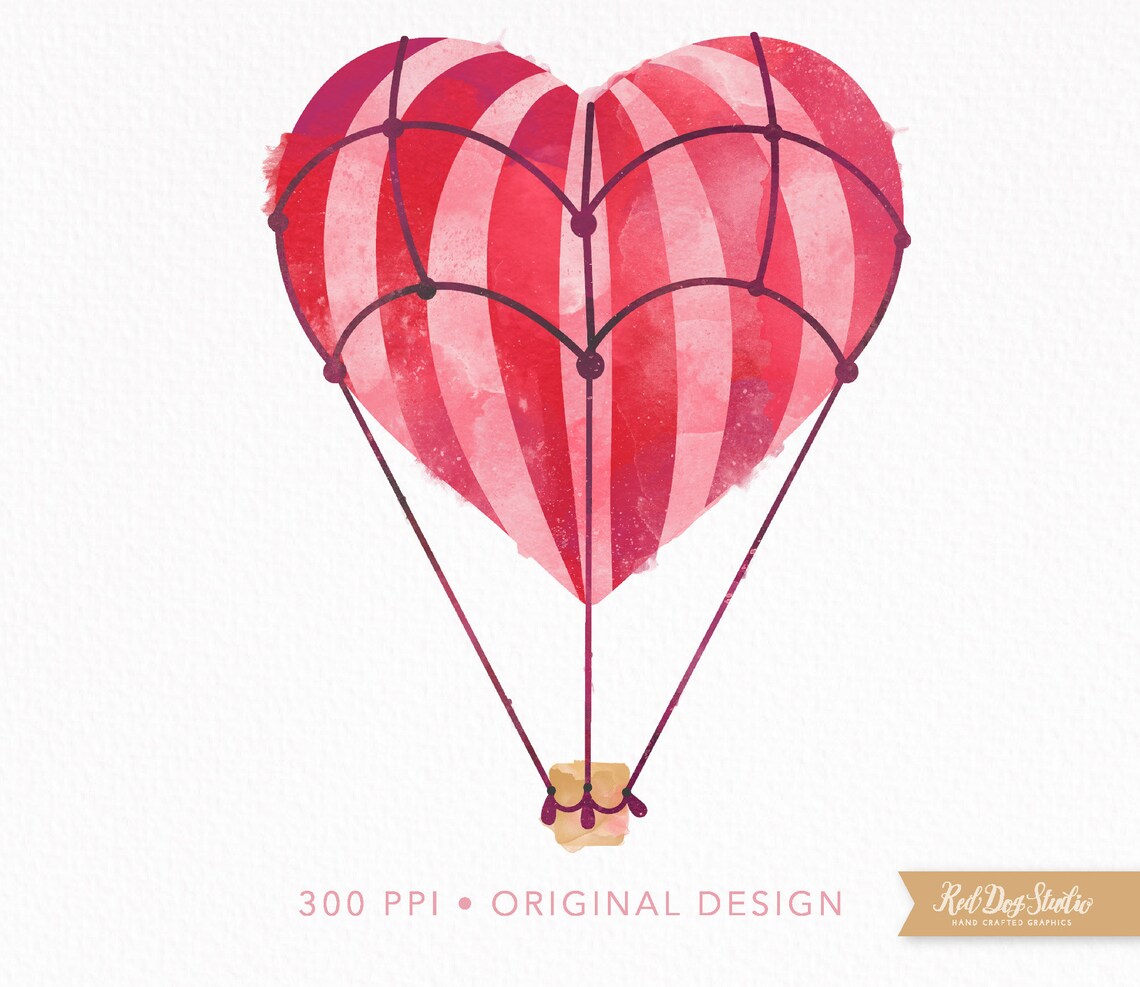 Watercolor Valentine Heart PNG Clipart Image Valentine's - Etsy