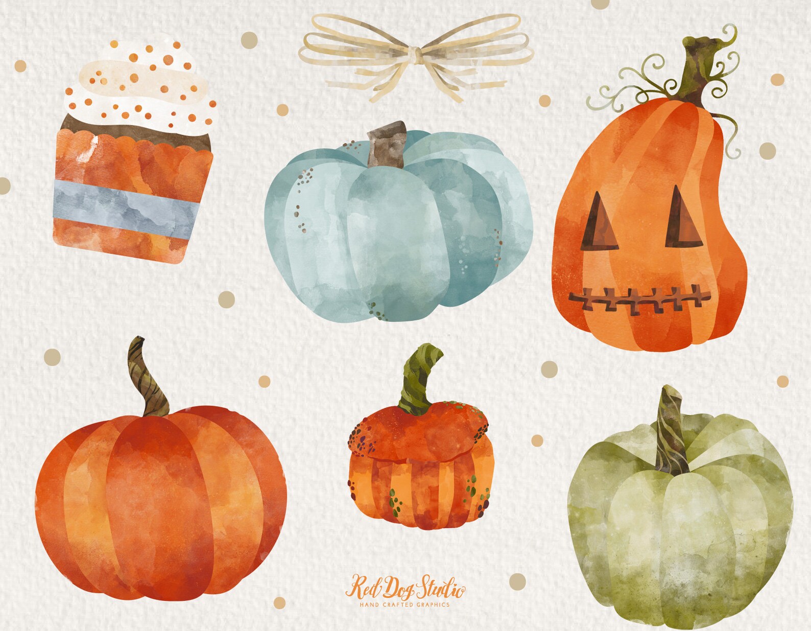 Watercolor Pumpkin Clipart Images Pumpkin Watercolor Clip - Etsy