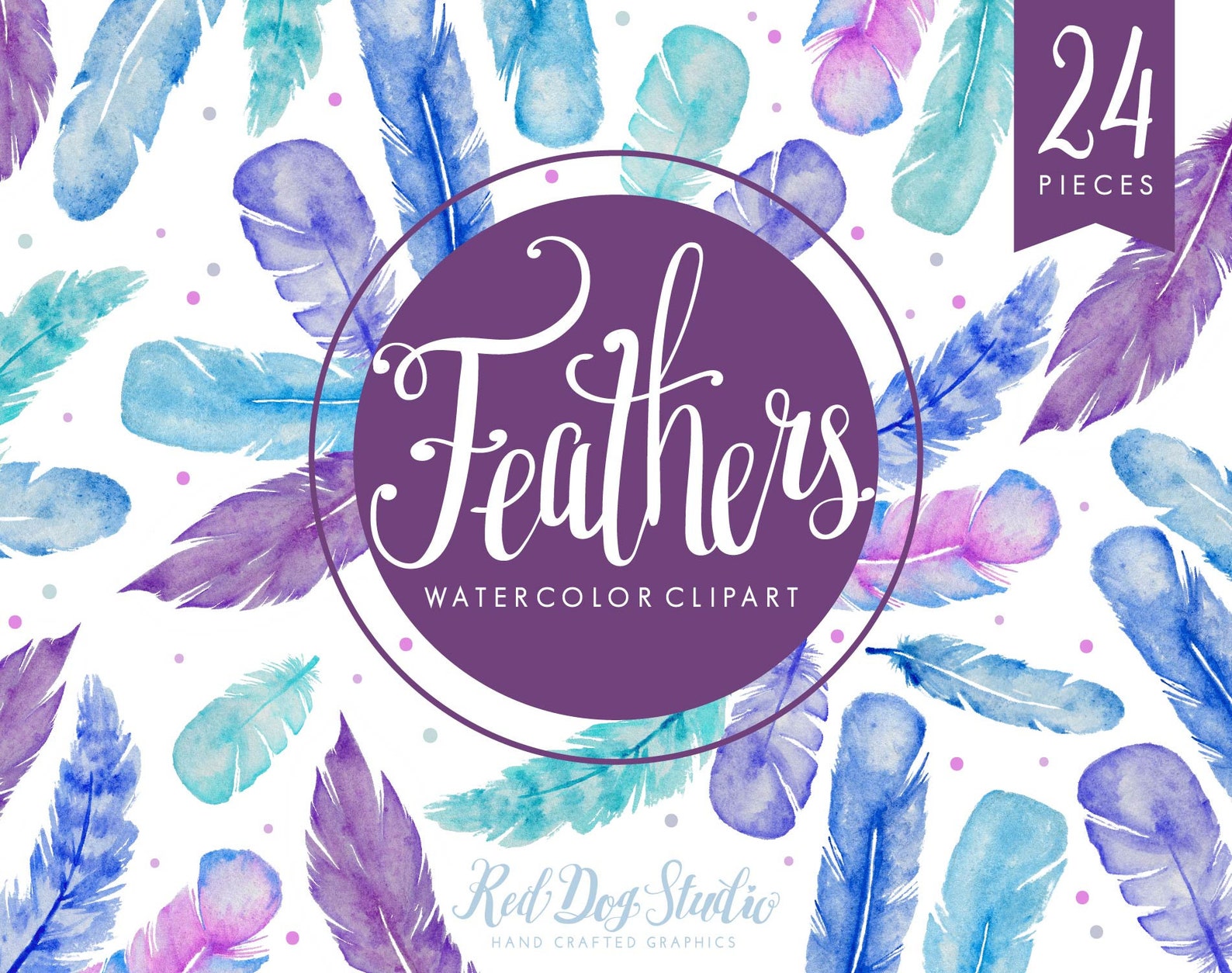 Watercolor Feather Clipart Images Hand Painted Feathers - Etsy