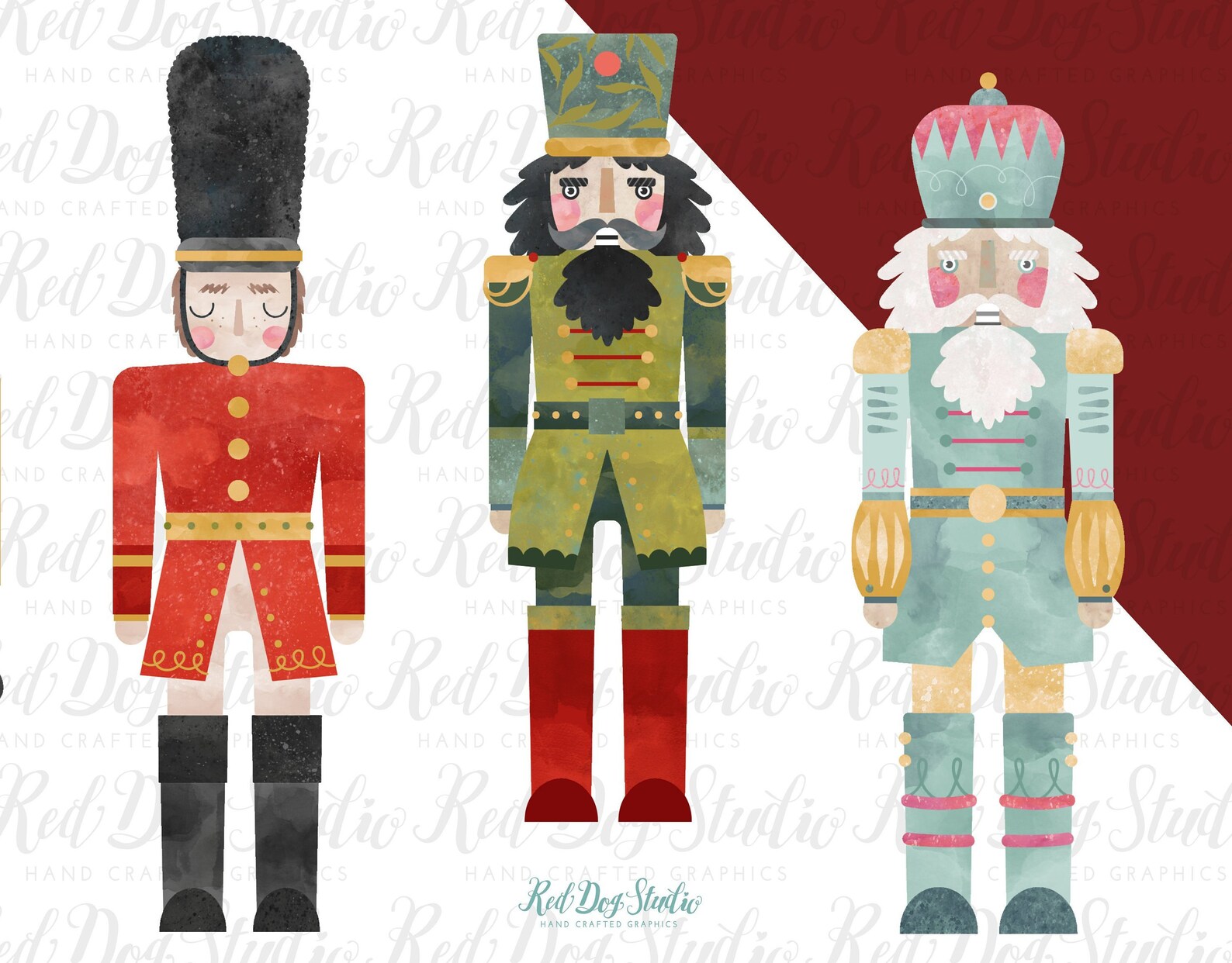 Nutcracker Watercolor Clipart Images Watercolor Nutcracker - Etsy Canada