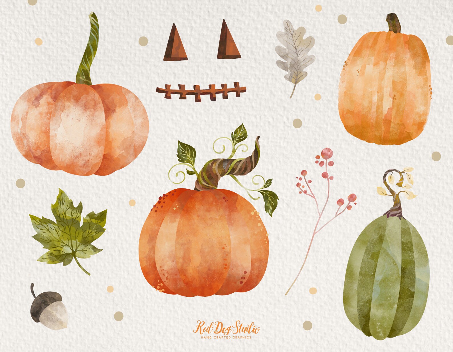 Watercolor Pumpkin Clipart Images Pumpkin Watercolor Clip - Etsy