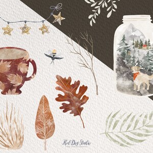 Farmhouse Clipart, Watercolor Clipart, Watercolor Cottage, Watercolor ...