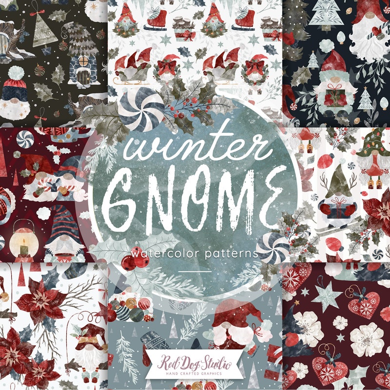 Christmas Digital Paper - Etsy